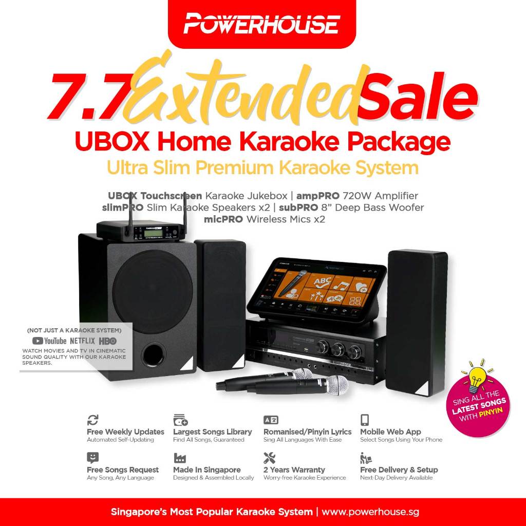 [SG] Powerhouse Slim Home Karaoke System + Powerhouse Touchscreen ...
