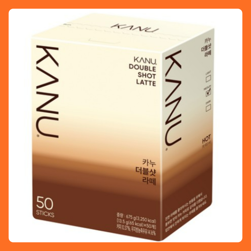 [KANU] Double Shot Latte Stick – 50 Sticks Instant Coffee Mix(no box ...