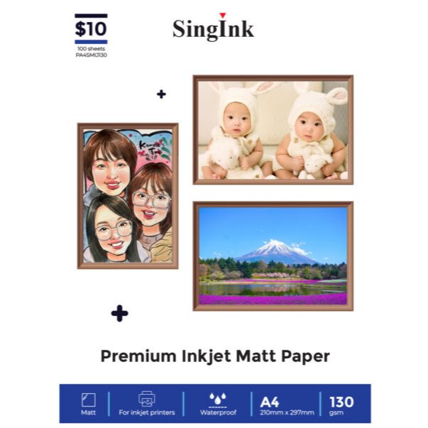 A4 Premium Inkjet Matt Paper (100 sheets) | Shopee Singapore