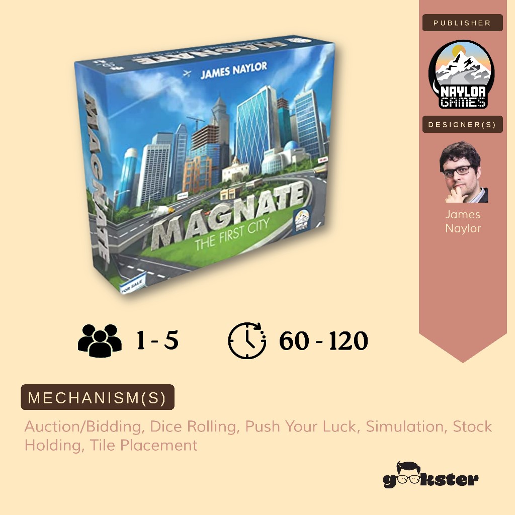 Magnate: The First City Board Game [Retail Edition] | Shopee Singapore