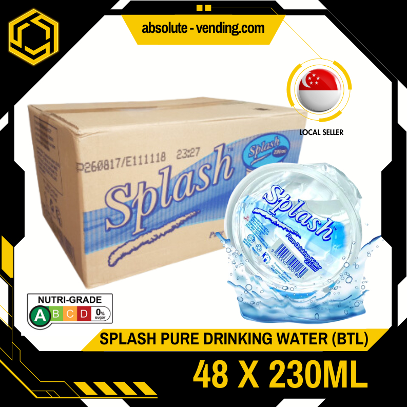 SPLASH Pure Drinking Water 230ML X 48 (CUP with STRAW) | Shopee Singapore