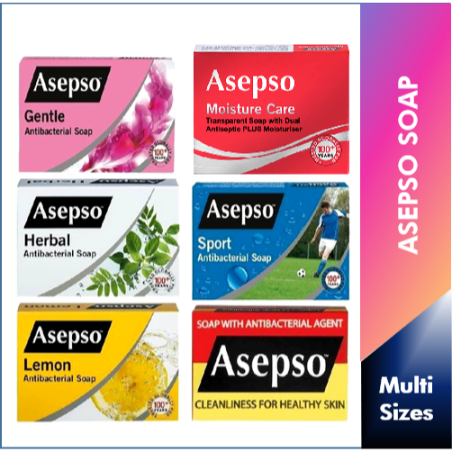 Asepso Soap Original Gentle Lemon Aloe Sport Herbal Sulphur Acne Care ...
