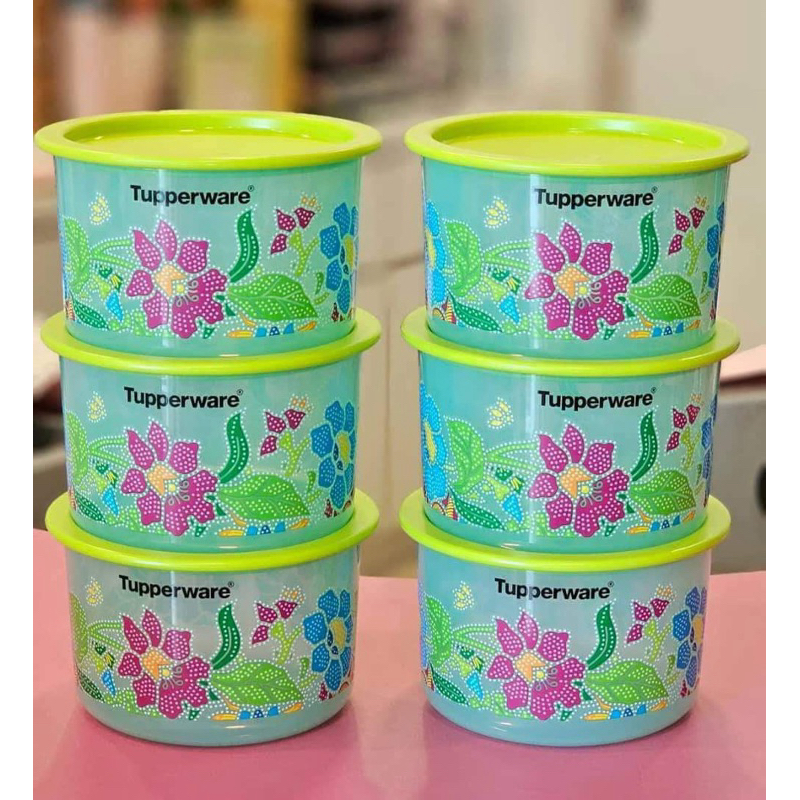 tupperware batik design one touch topper 600ml 6pcs | Shopee Singapore