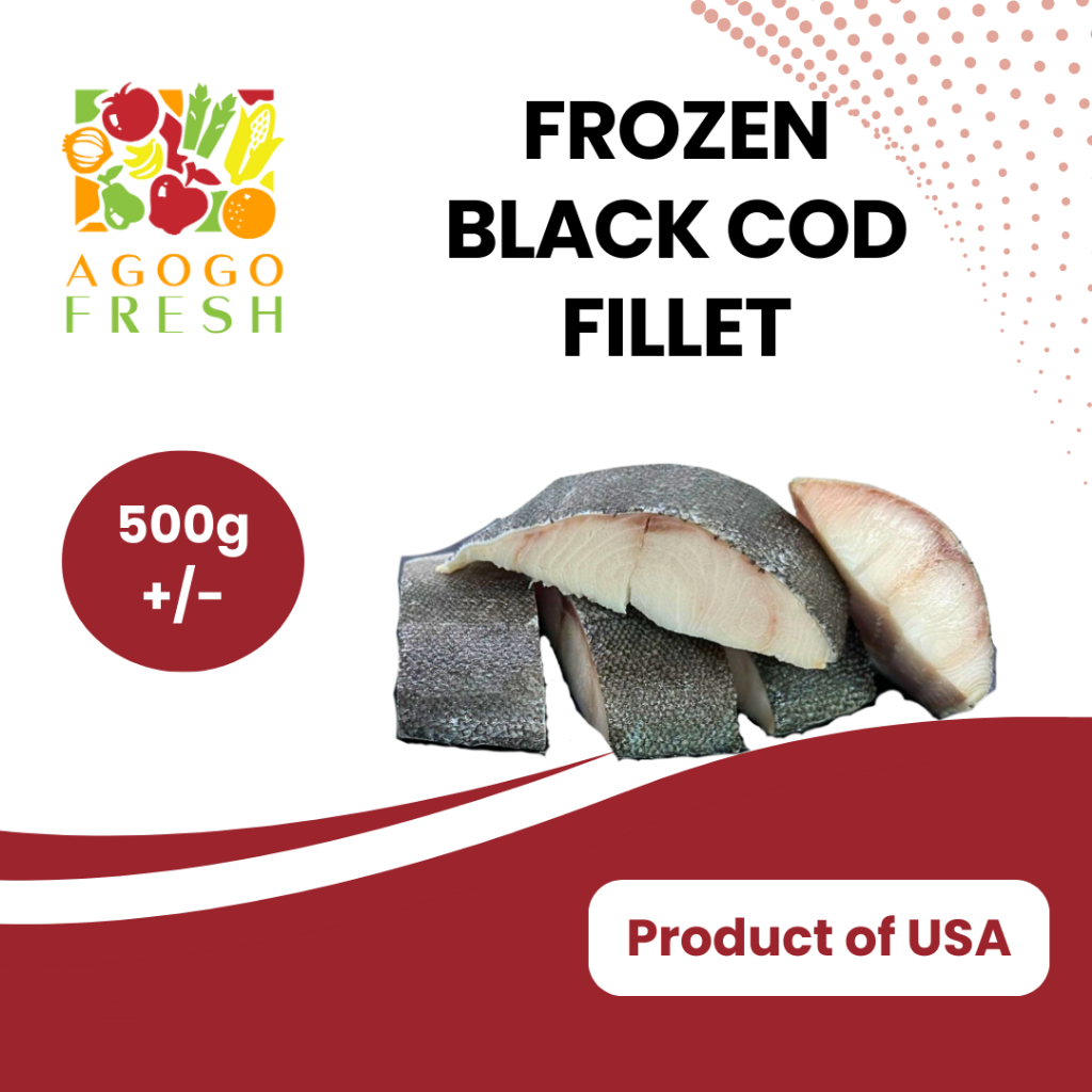 [Agogo Fresh - Frozen] Frozen Black Cod Fillet | Shopee Singapore