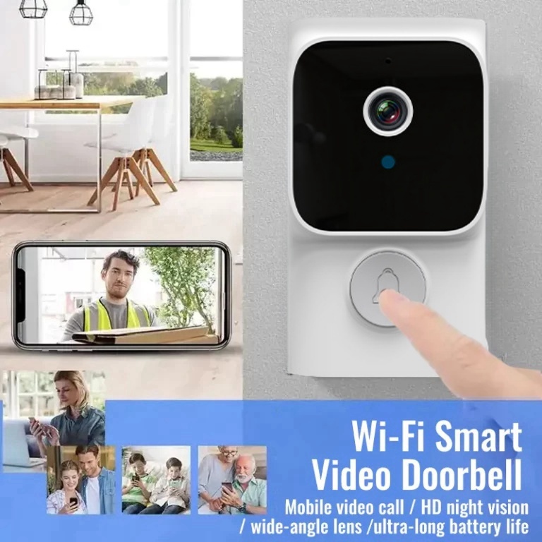 SG WIFI Video Doorbell Camera Wireless Night Vision Smart Home Security ...