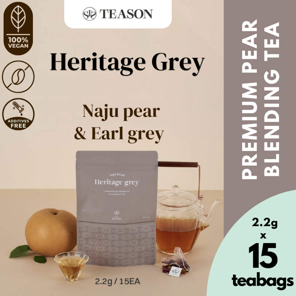 [TEASON] Korean Pear Tea Bags 2.2g*15EA, Earlgrey | Shopee Singapore