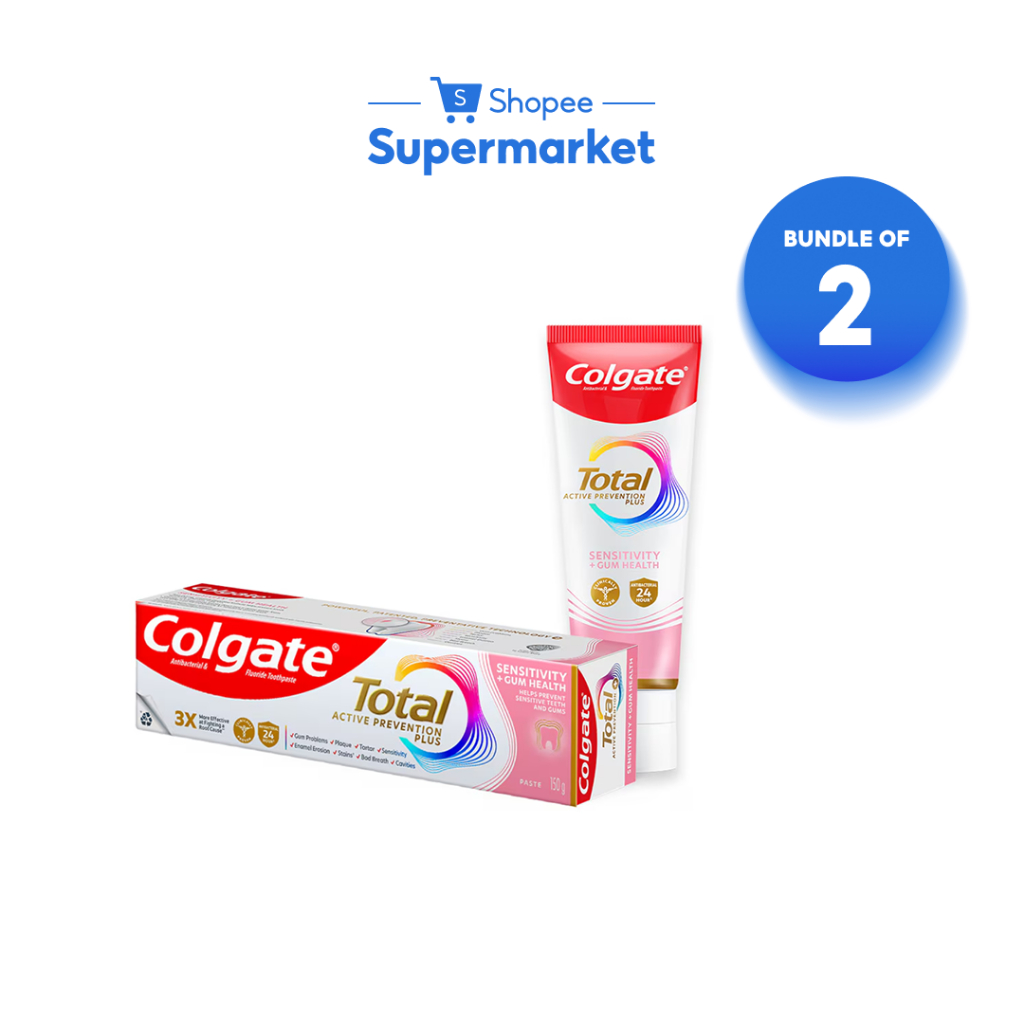 [Bundle of 2] Colgate Total Pro Gum Health Antibacterial Toothpaste (110g) | Shopee Singapore