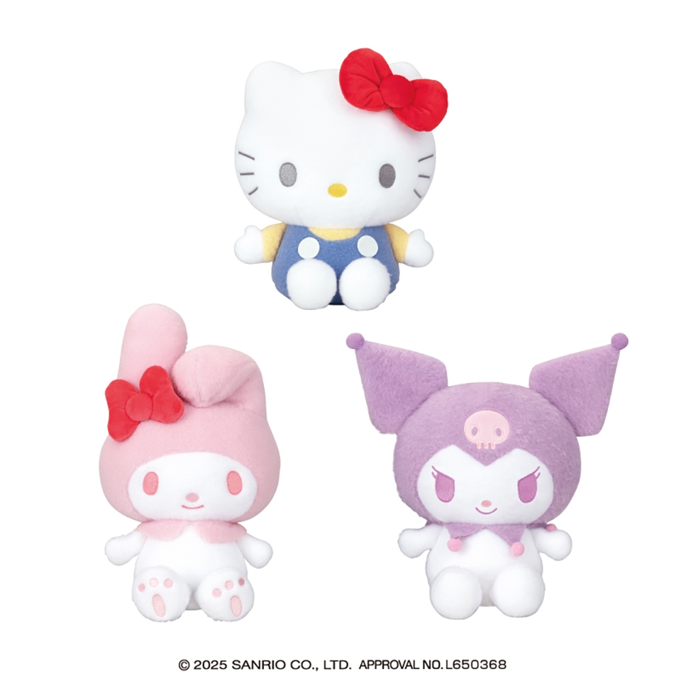 27CM Cute Japan Eikoh Sanrio Characters Kuromi My Melody Sweet Cotton Candy Baby Doll Fluffy ...