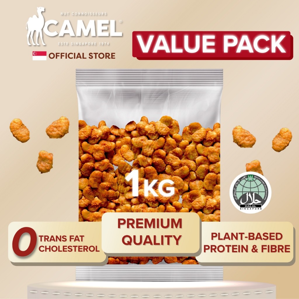 Camel Nuts Satay Broad Beans 1kg – Crunchy & Savoury Halal Protein ...