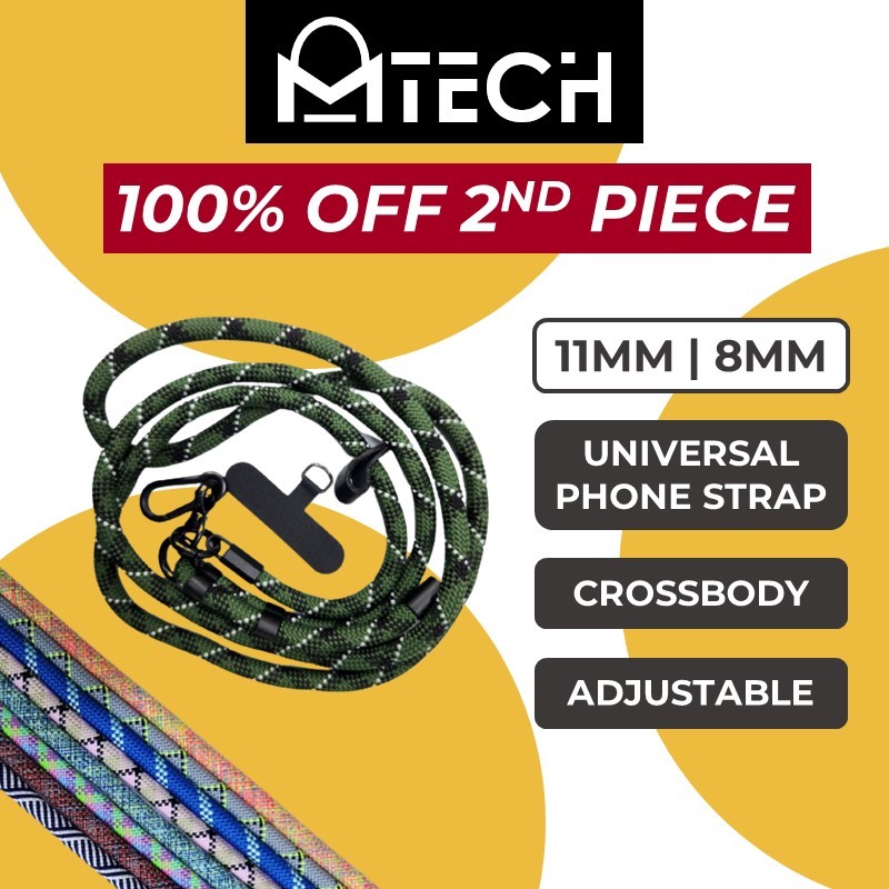 MTech Phone Strap Universal Crossbody Thin Tag iPhone Handphone Sling ...