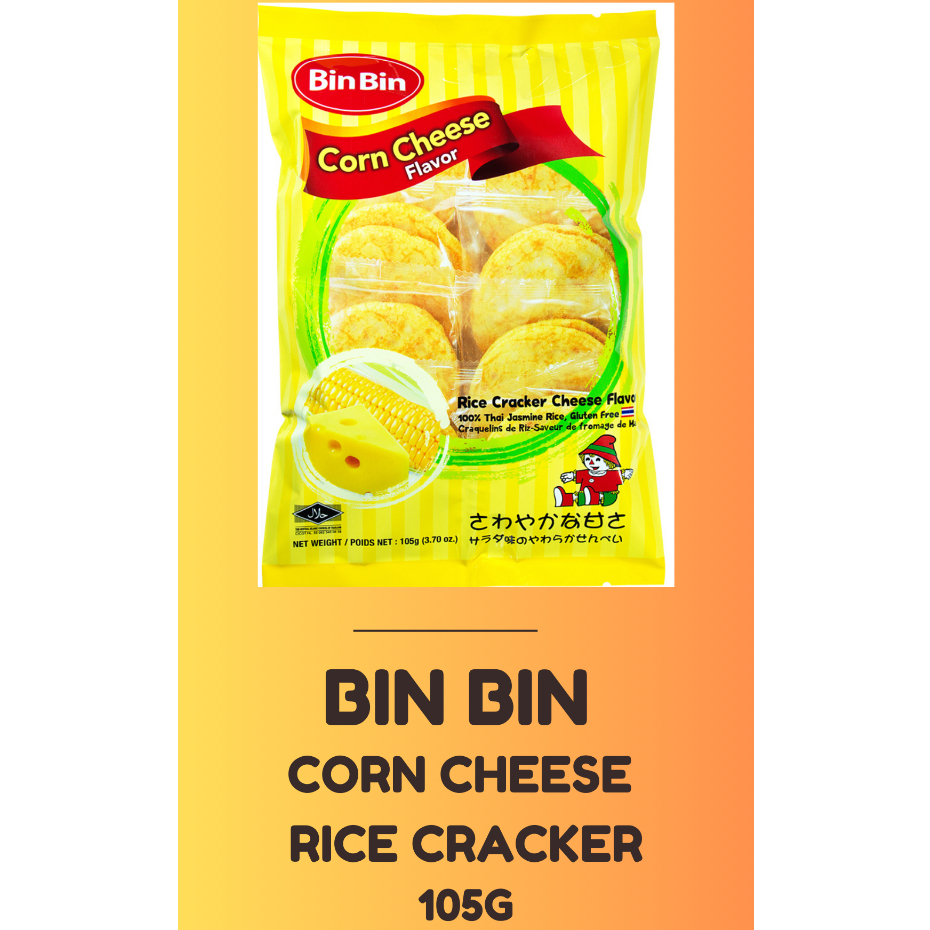 Bin Bin Corn Cheese Rice Cracker 105g | Shopee Singapore
