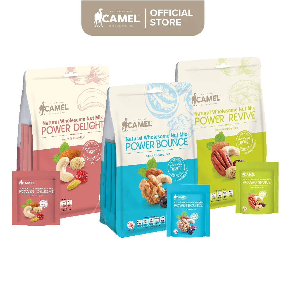 Camel Power Healthy Nut Mix (Bounce / Revive / Delight) 250g | Shopee ...