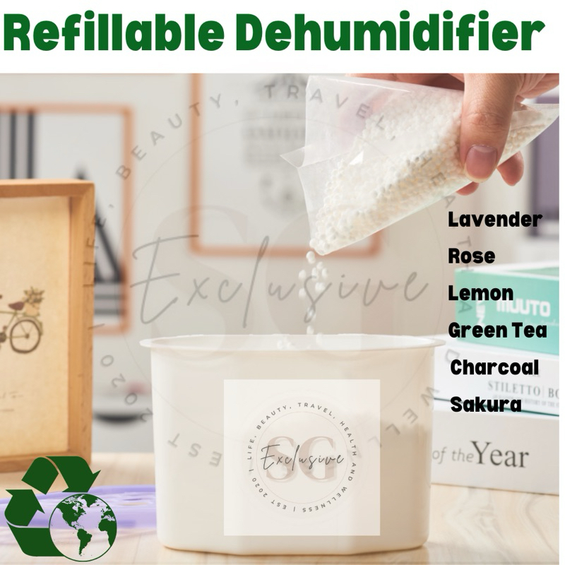 🦠Refill Pack Dehumidifier Moisture Absorber Container Wardrobe Cupboard ...