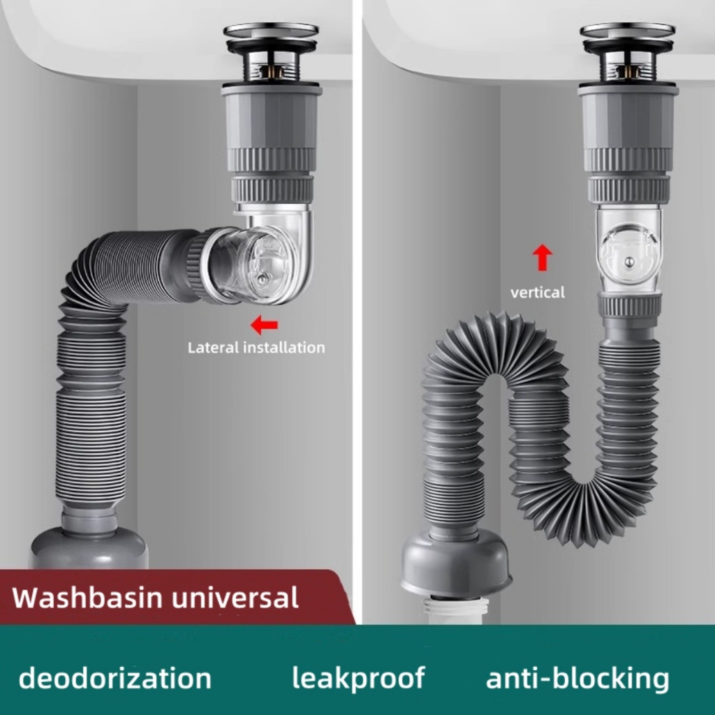 Bathroom washbasin down pipe deodorant blocking drain pipe Toilet ...