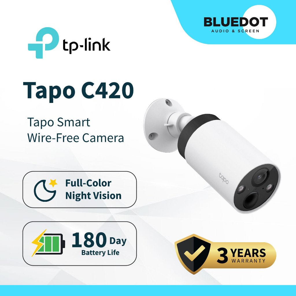 Tapo C420 and Battery | TP-LINK SMART WIRE FREE 2K CAMERA | Shopee ...