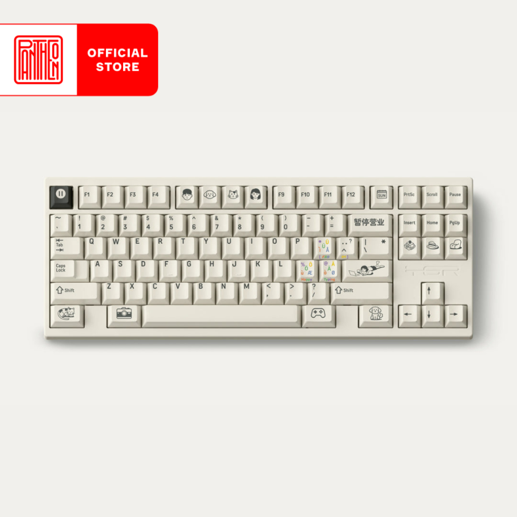 [PANTHEON] FBB Happy Typing PBT Dye Sub Mechanical Keyboard Keycap Set ...