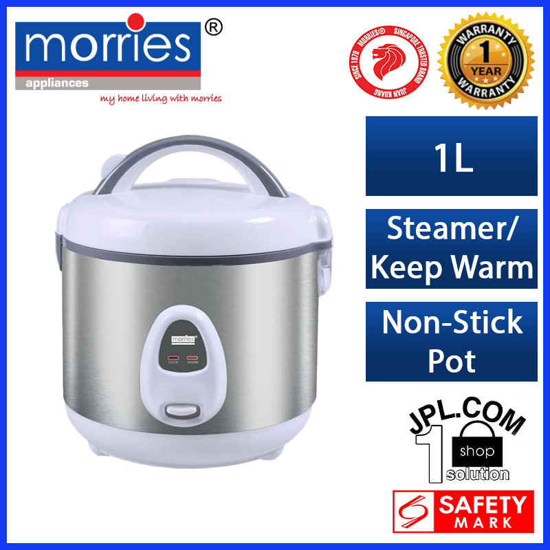 MORRIES RICE COOKER 1L MS-RC10DL | Shopee Singapore