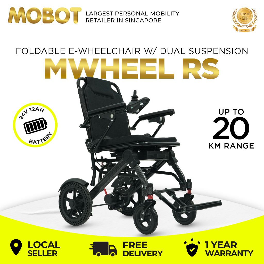 MOBOT SG OFFICIAL | MWheel RS Motorised Electric Wheelchair | Foldable ...