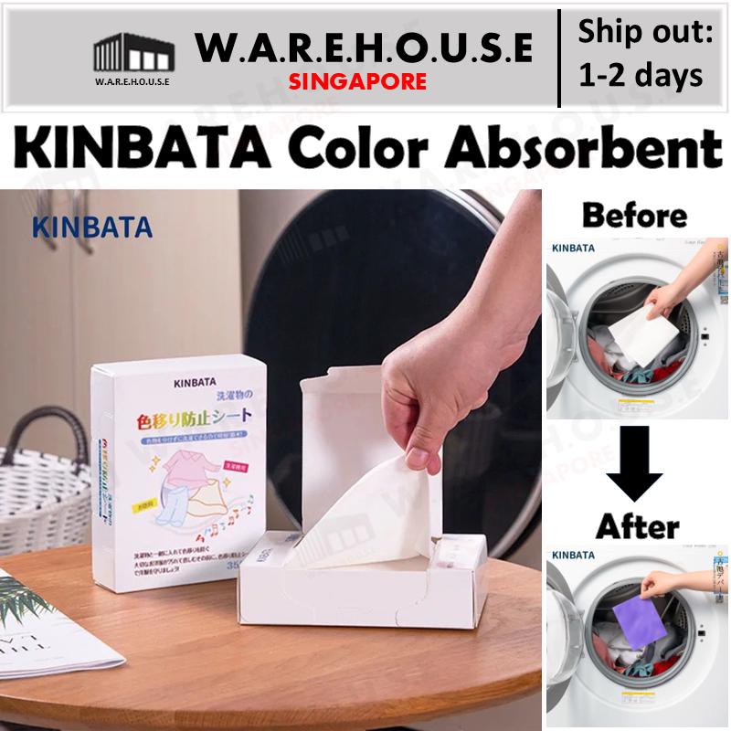 KINBATA 35 PCS Kinbata Color Absorber & Dirts Absorption Color Catcher ...