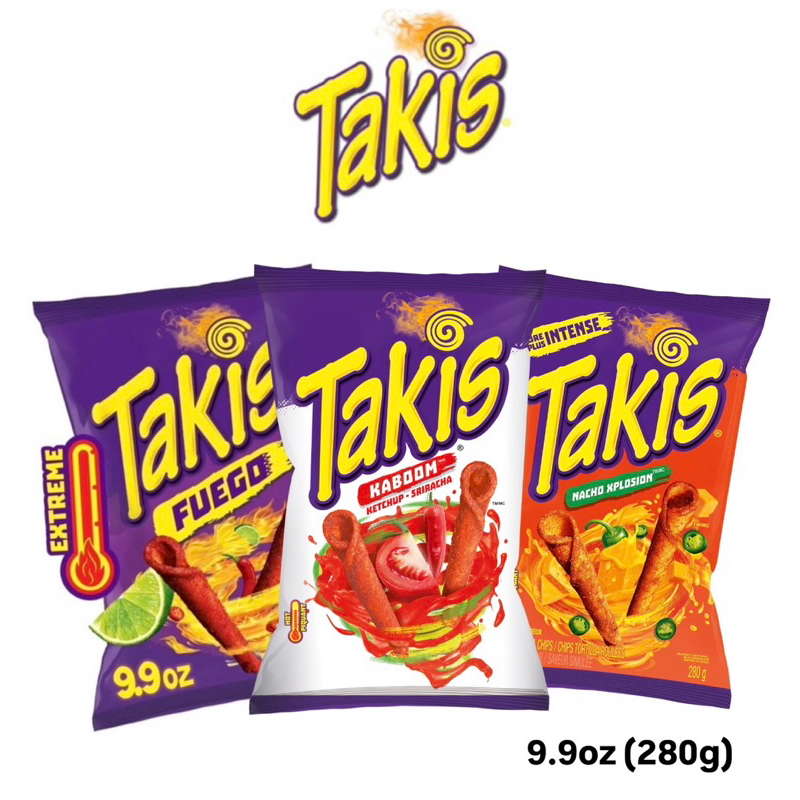 Takis Corn Rolled Tortilla Chips Assorted Flavours 9.9oz 280gTakis ...