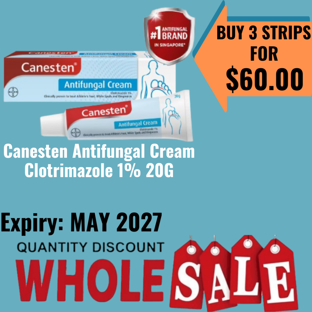 [PharmCare] Canesten Cream 20G 1% Antifungal Cream against Ringworm ...