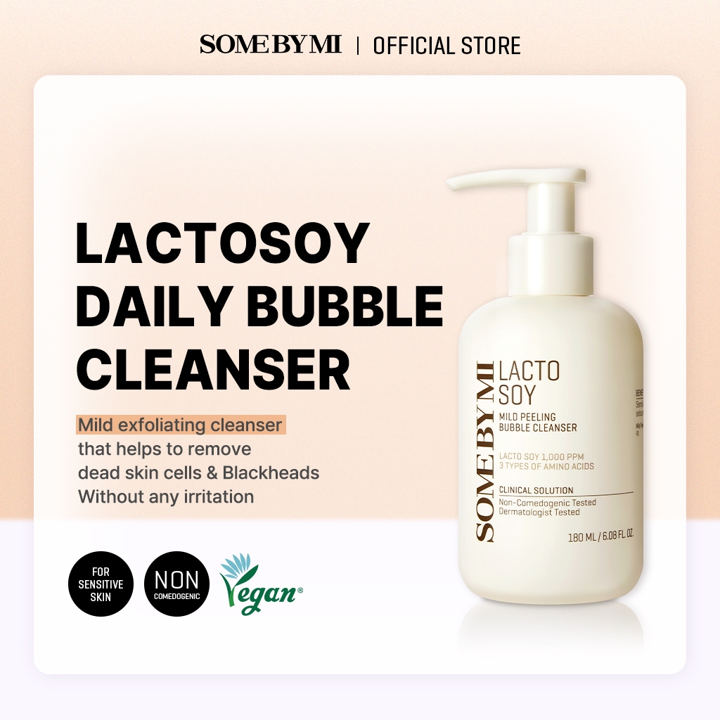 [SOME BY MI] Lacto Soy Mild Peeling Bubble Cleanser 180ml(sensitive ...