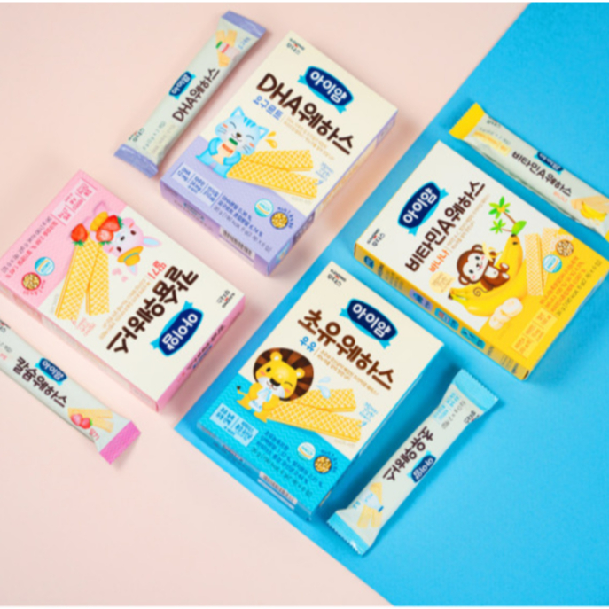 Korean Product Ildong Foodis IYAM Baby Snack Calcium Wafer, 36g ...