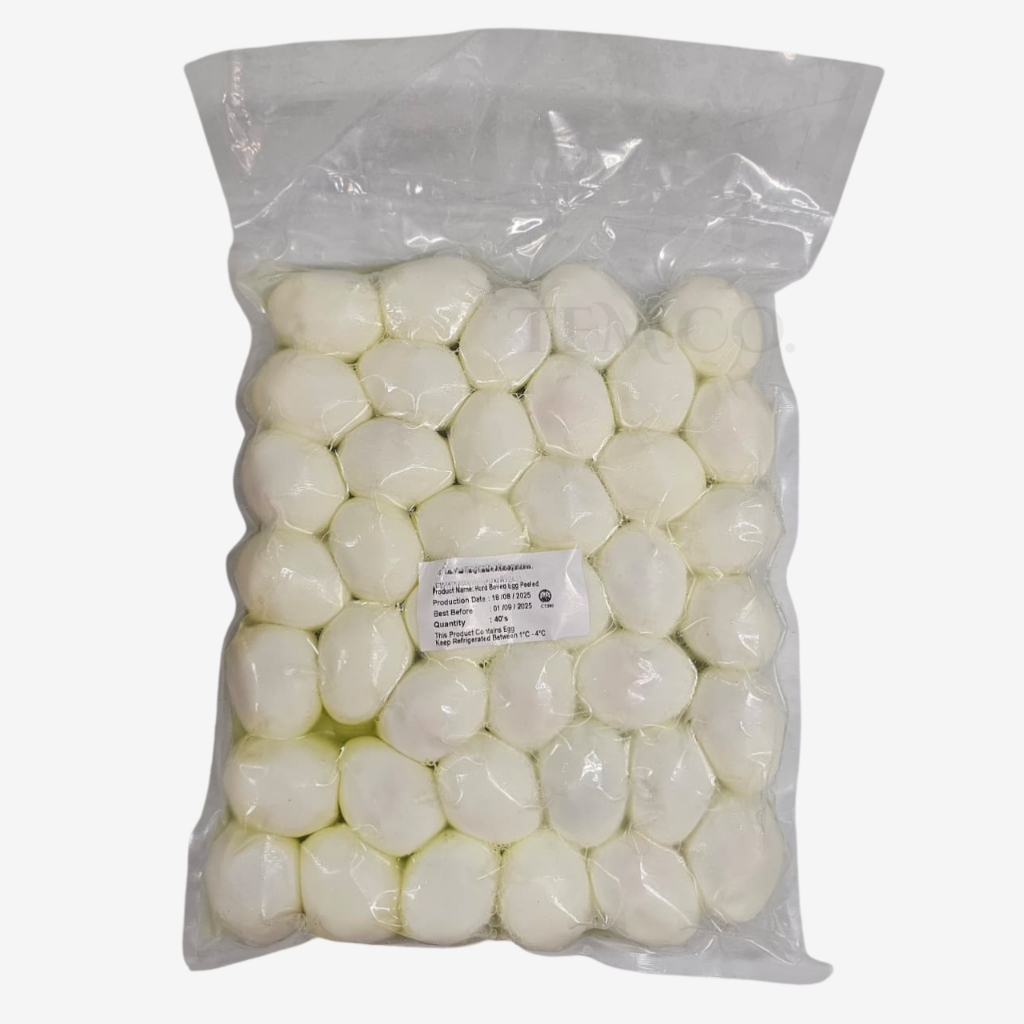 Cooked Egg, Hard Boiled, Peeled, Cooked Whole Egg 40 Pieces Halal ...