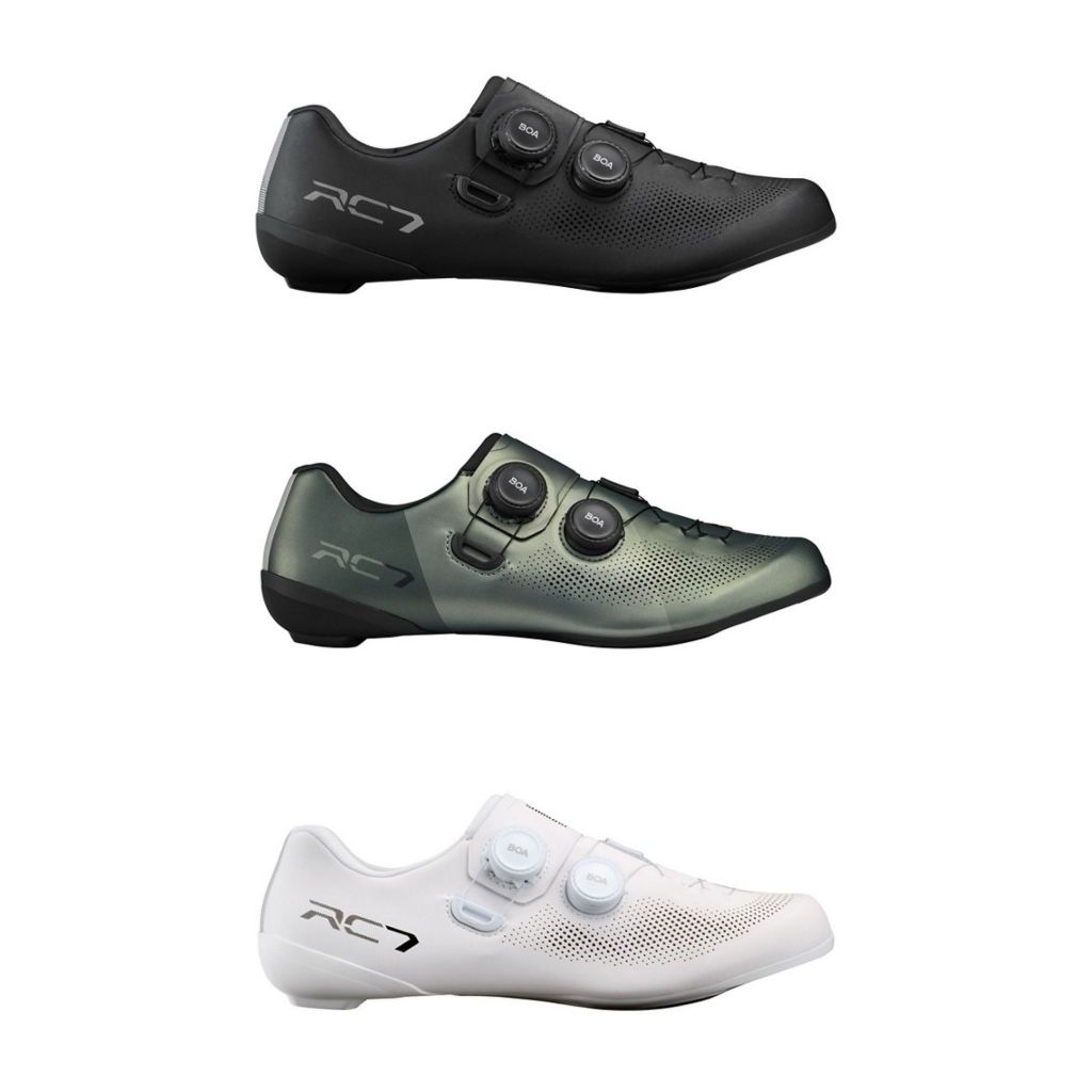 Shimano RC703 Road Cycling Shoes SH-RC703 RC7 Wide Fit SPD-SL Dual Dial ...