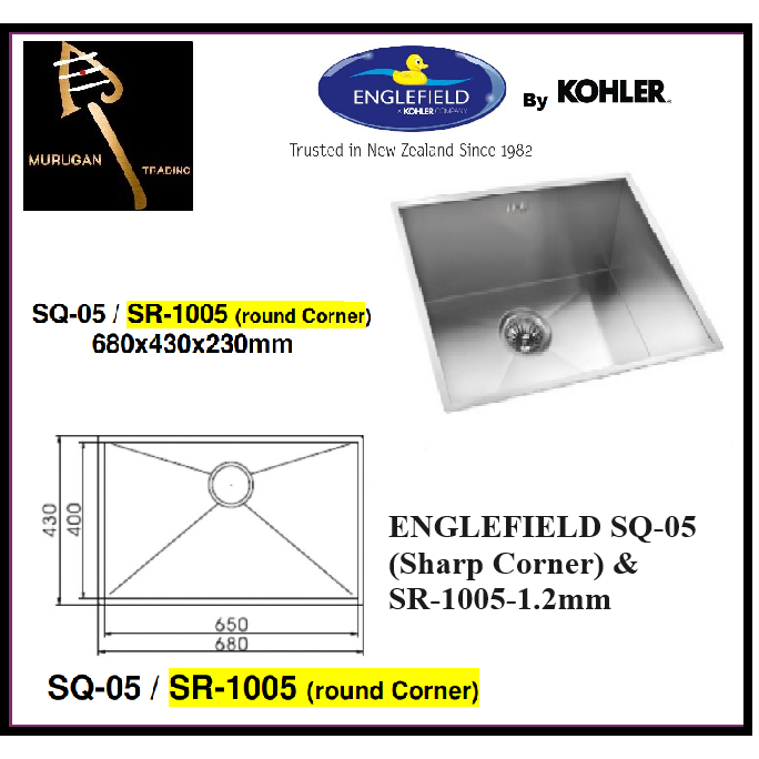 ENGLEFIELD SQ-05 (Sharp Corner) & SR-1005-1.2mm (Round Corner) Handmade ...