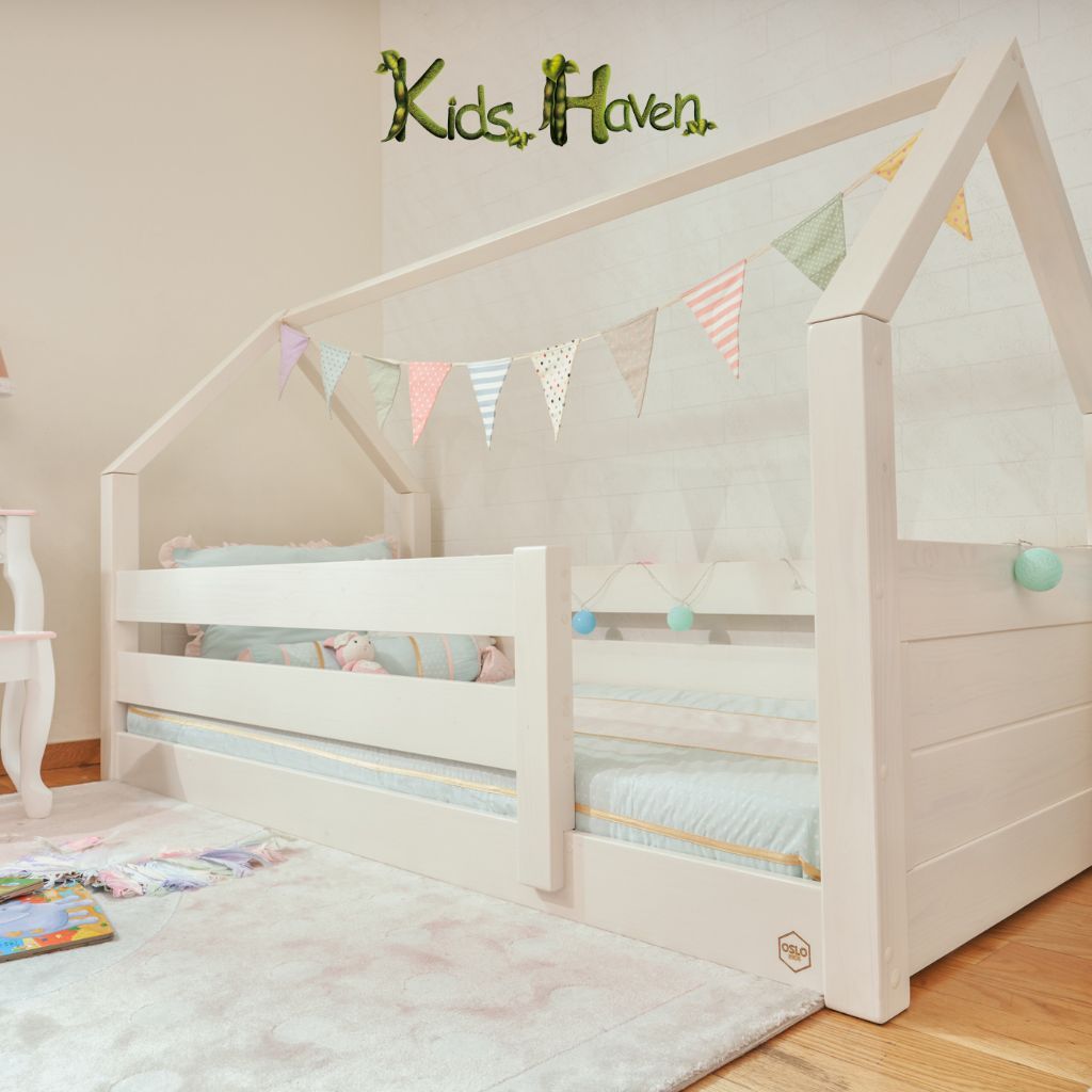 Modular Montessori Floor Bed with Roof | Single and Super Single sizes ...