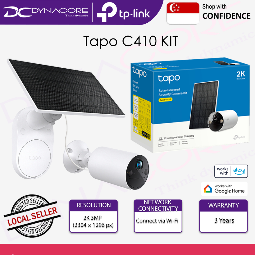 TP-LINK TAPO C410 SOLAR POWERED CAMERA KIT | Shopee Singapore