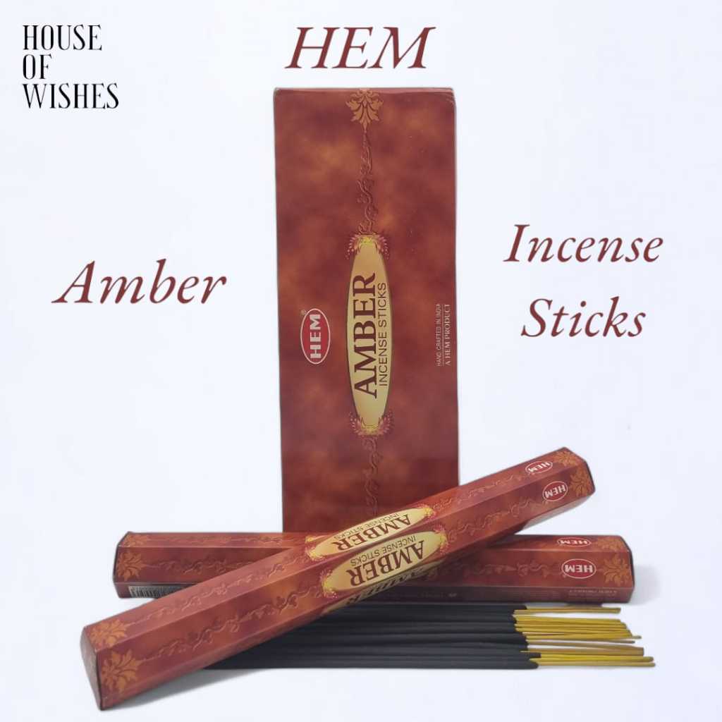 HEM - Amber Incense Sticks (20 Sticks Per Box) | Shopee Singapore