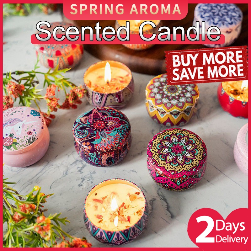 [SG]Smokeless Romantic Scented Candle 200g Fragrance Handmade Soy Wax ...