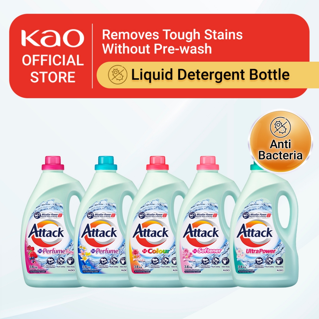 Attack Liquid Laundry Detergent 3.6KG | Shopee Singapore