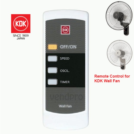 KDK Wall Fan Remote Control - for M40MS, KC4GR, M40M, A40MS, G4CR3 ...