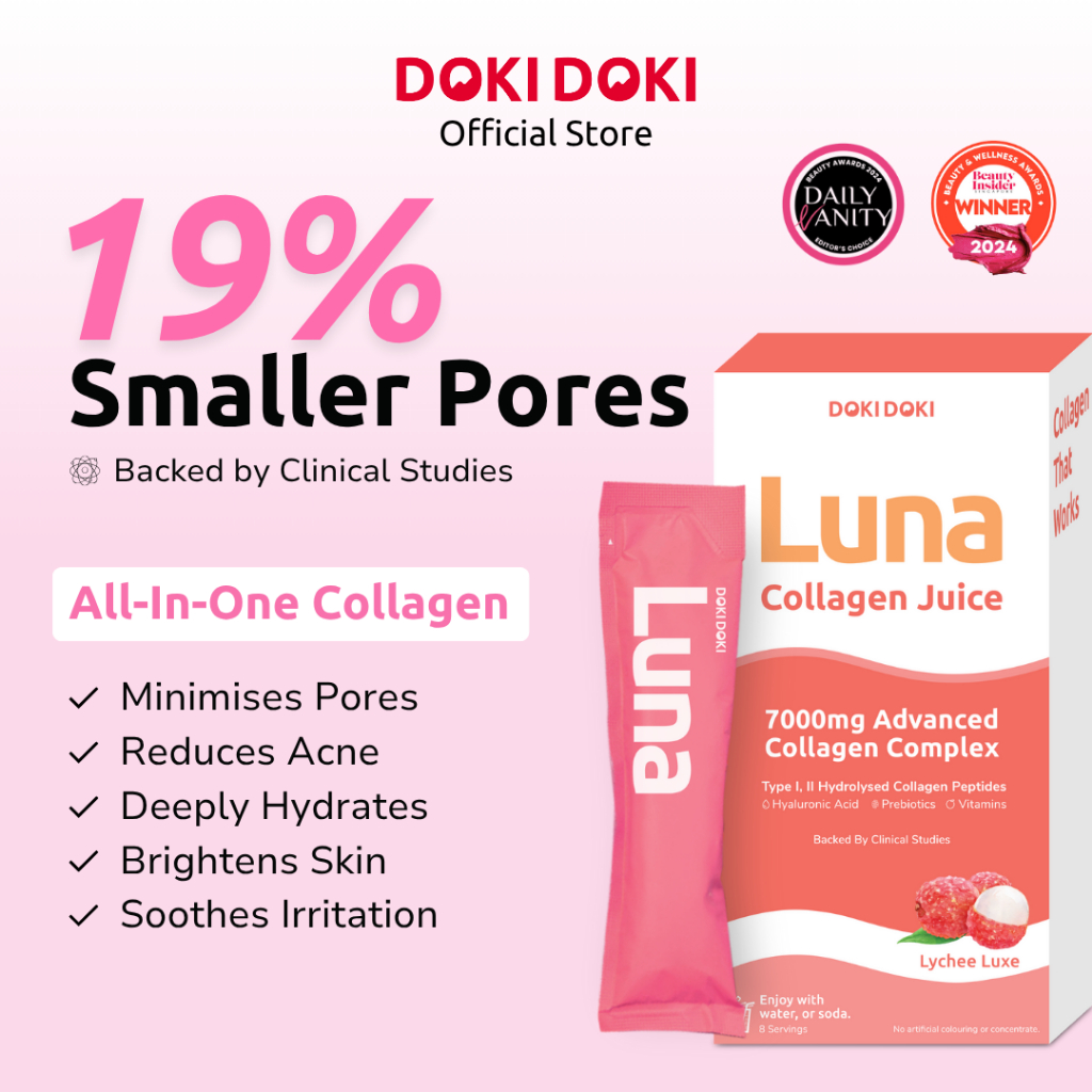 [1 Box/8 Servings] Luna Collagen Juice – 5-in-1 | 7000mg ACC™ to ...