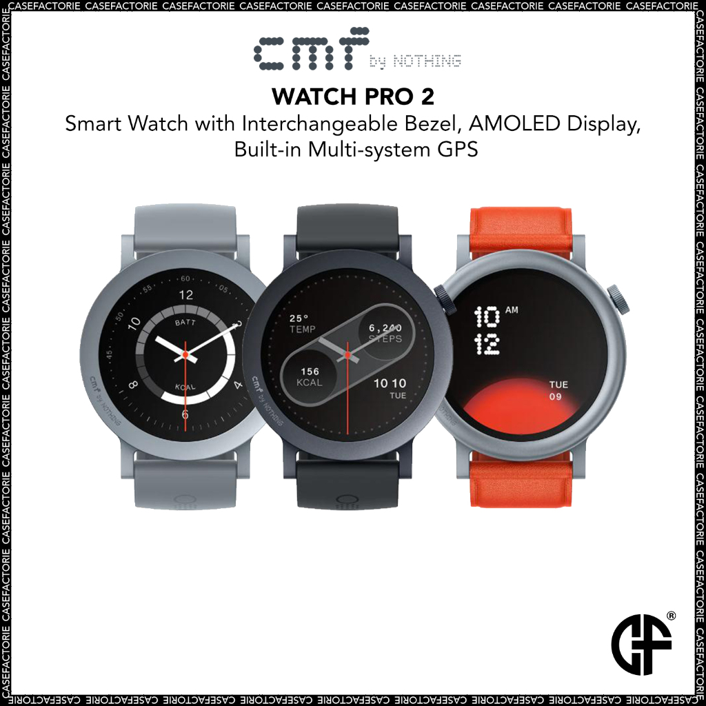 CMF Watch Pro 2 Smart Watch with Interchangeable Bezel, AMOLED Display ...