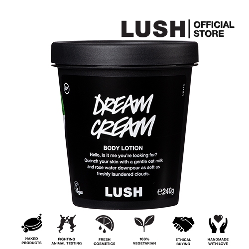 LUSH Dream Cream Self-Preserving Body Lotion (Great for Children ...