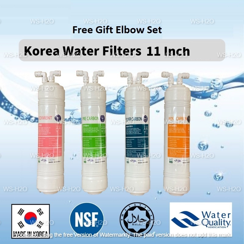 Korea Water Filter U-Type 10'inch Alkaline set RASLOK 4stage, 5stage ...