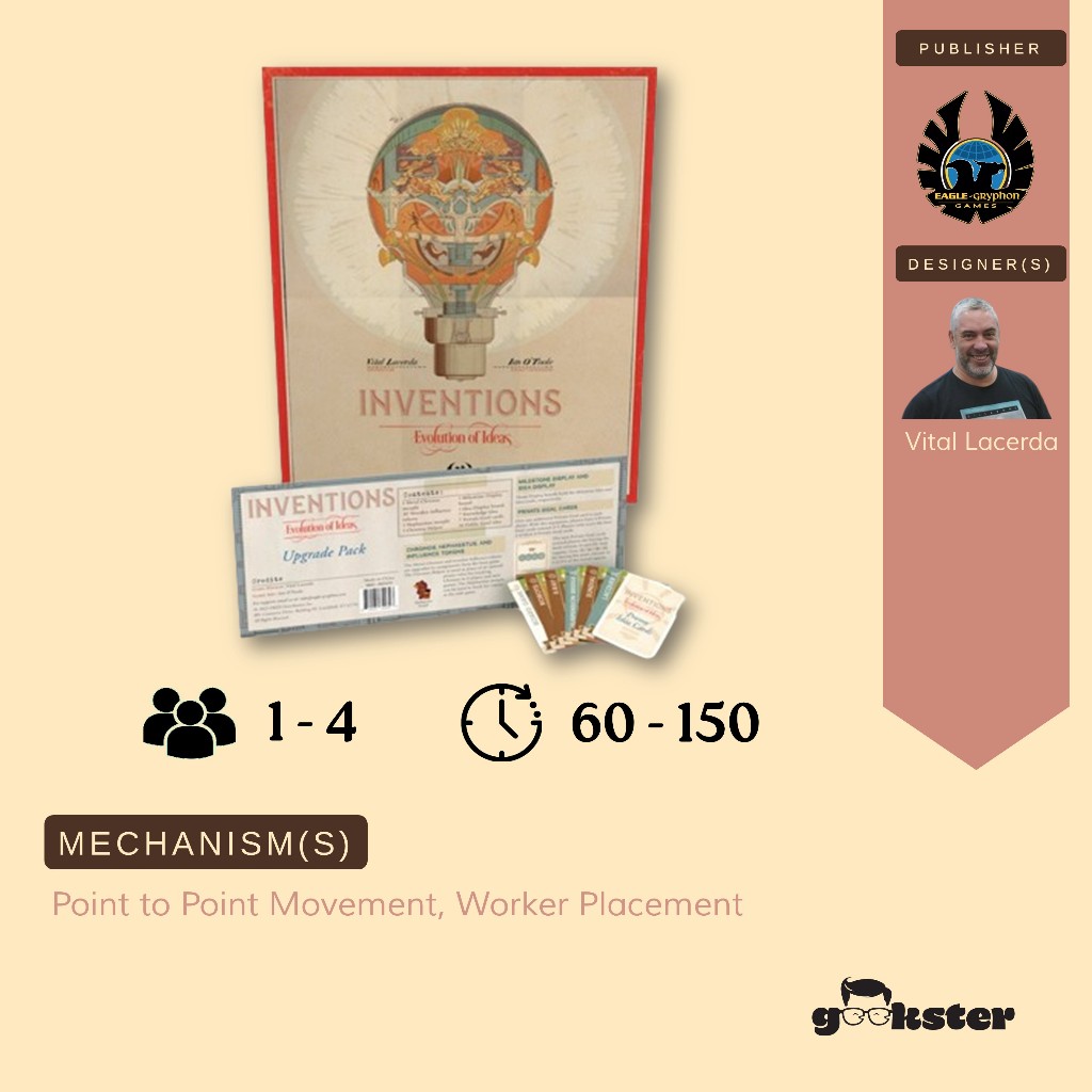 Inventions: Evolution of Ideas + KS Upgrade Pack & Promo Cards Board ...