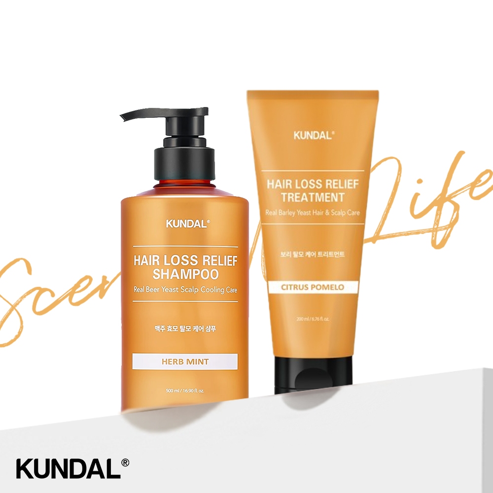 [KUNDAL] Barley Yeast Hair Loss Relief Shampoo & Treatment Duo Set ...