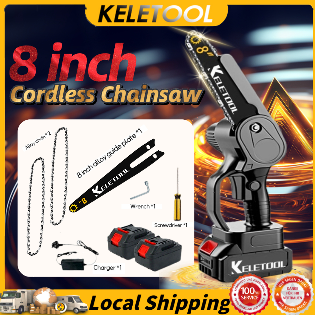 Cordless Mini Chainsaw Reciprocating Saw Wood Pruning Cutter Electric ...