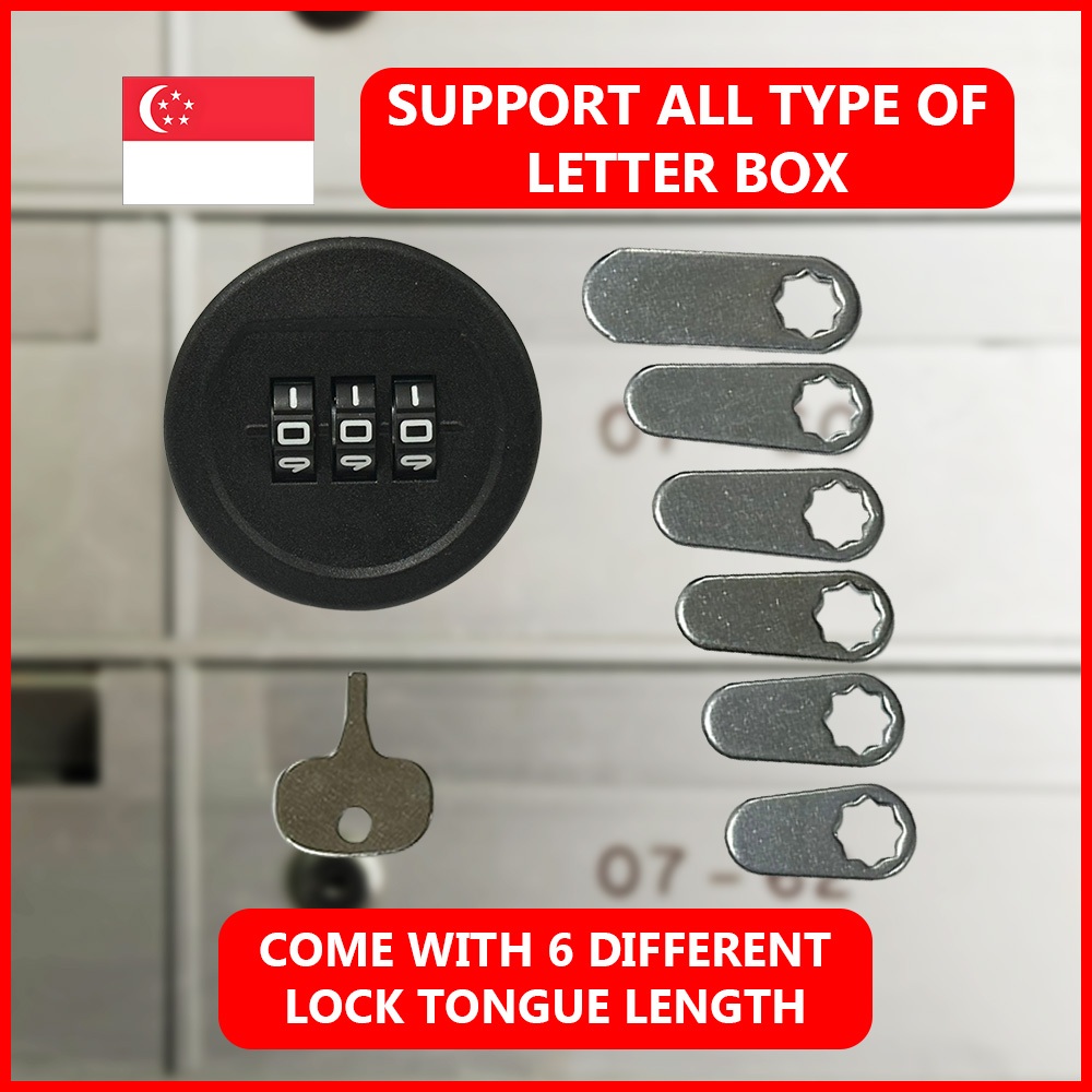 Singapore Mailbox Letter Box Number Lock Keyless Mailbox Digital Lock ...