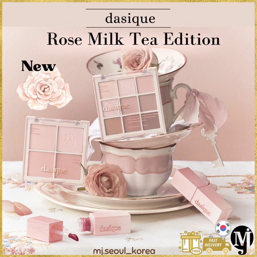 dasique Rose Milk Tea Shadow Palette Blending Mood Cheek Juicy Dewy Tint | Shopee Singapore