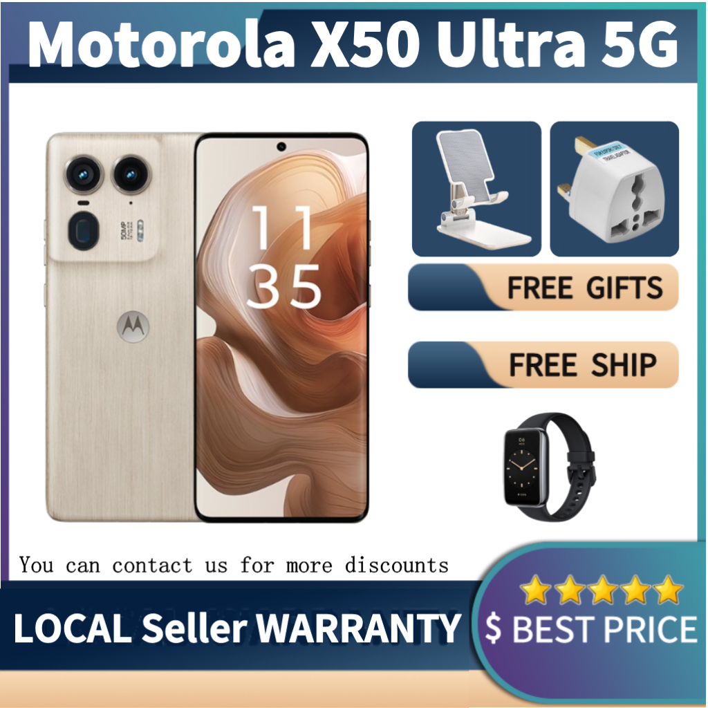 Motorola Moto X50 Ultra 5G 144Hz Snapdragon 8s Gen 3 P-OLED 125W Fast ...