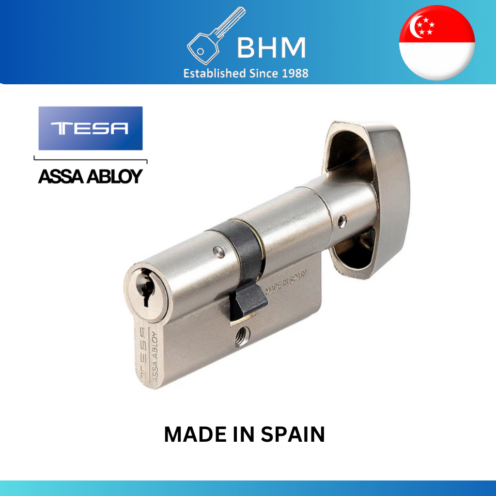 TESA Assa Abloy 60/70mm Thumbturn/Key Cylinder (Made in Spain) | Shopee ...