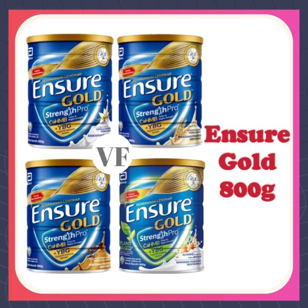 Abbott Ensure Gold Vanilla/Coffee/Plant Based/Wheat 800g [Exp 2026] - Adult Elderly Daily ...