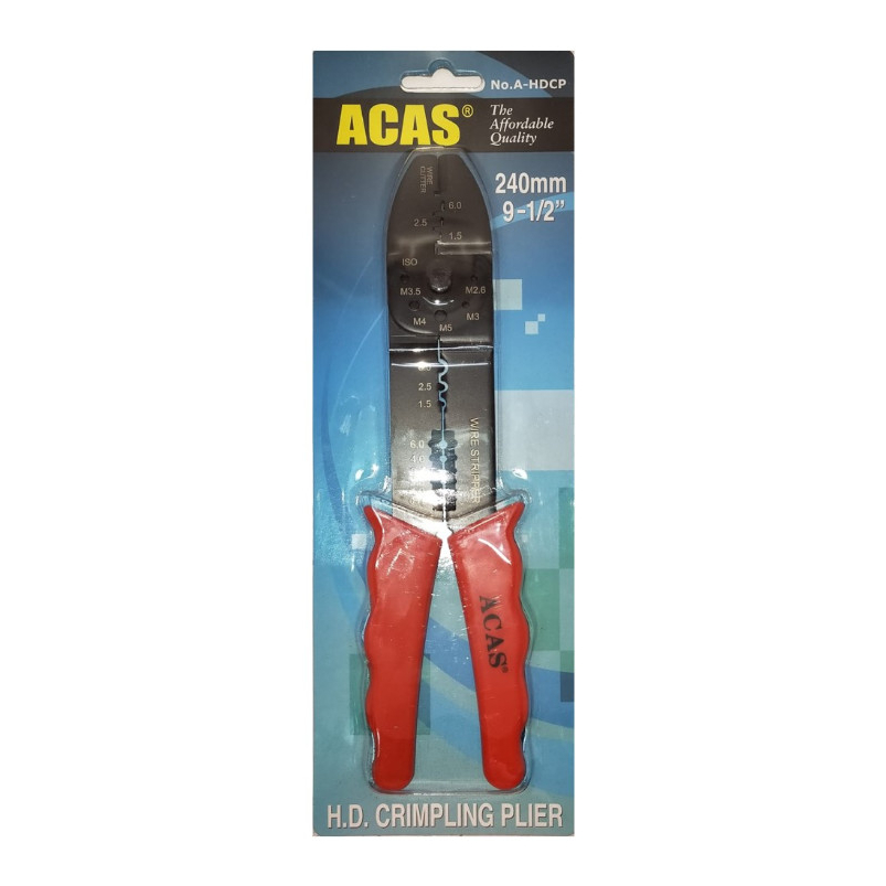 ACAS Multifunction Non-Insulated 1.25-6mm Crimping Plier Wire Stripper ...