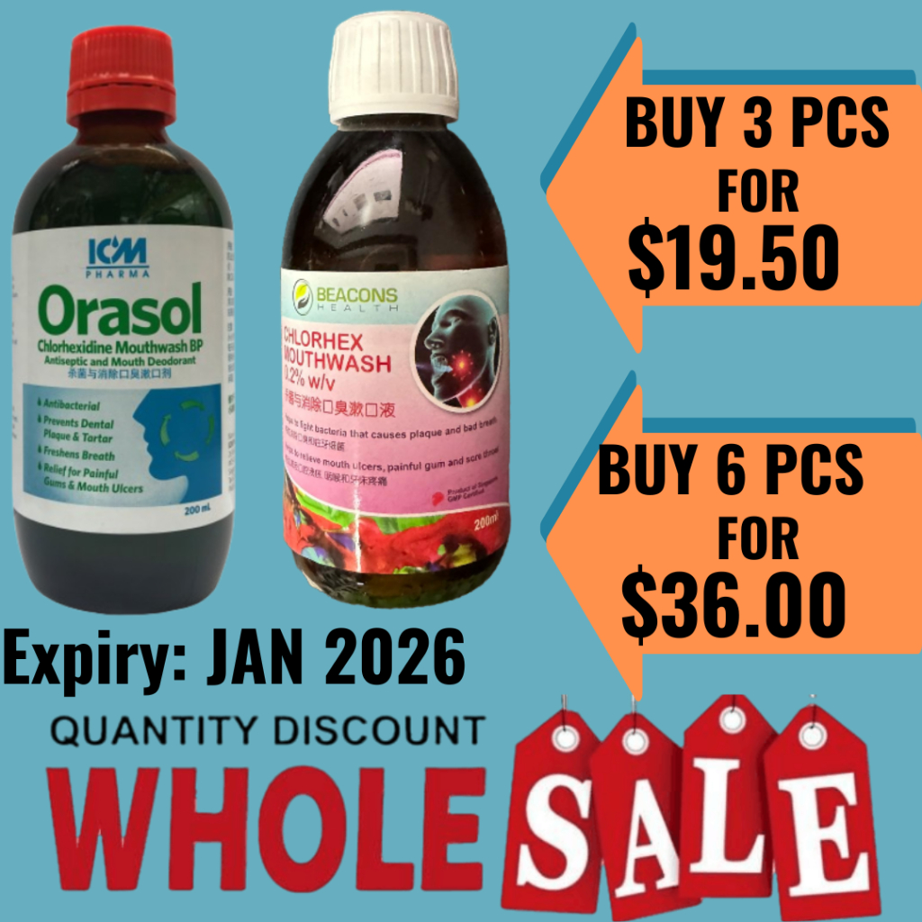 [PharmCare] Beacons Chlorhexidine MW 270ml Anti bacterial Dental Plaque ...